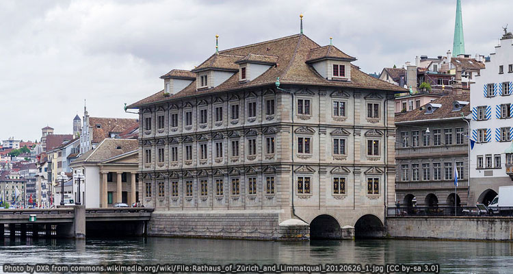 ศาลากลางซูริค Limmatquai And The Rathaus | ตะลอนเที่ยวดอทคอม