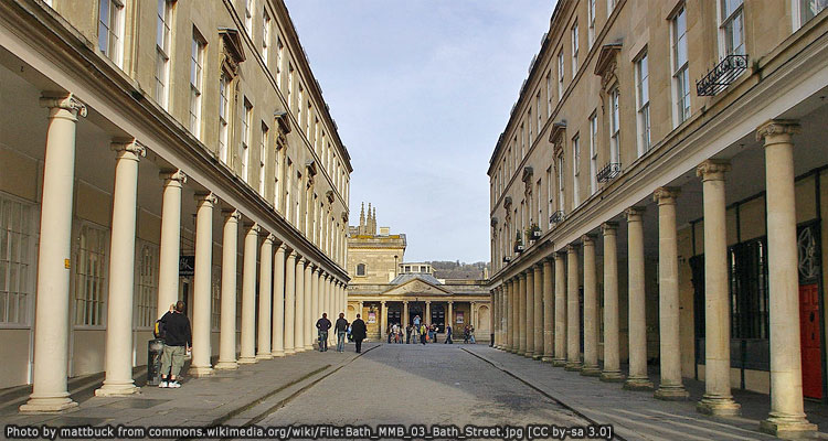 ถนนสายหลักเมืองบาธ Bath Street – ตะลอนเที่ยวดอทคอม | ตะลอนเที่ยวดอทคอม